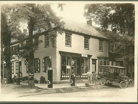 Churchtown Gas Station around 1925 - Cumberland County Historical Society