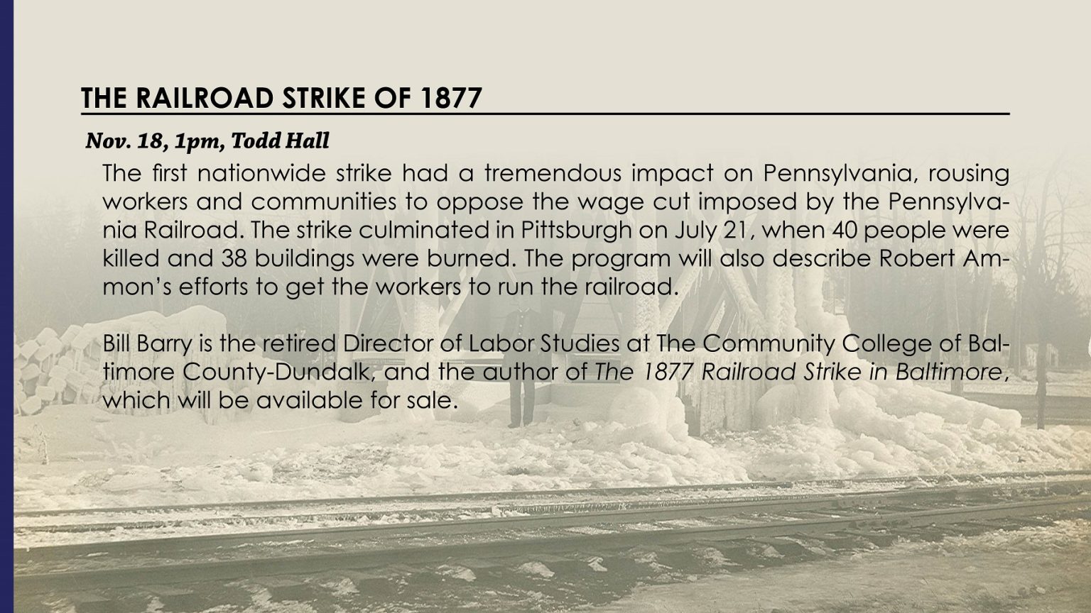 The Railroad Strike of 1877 - Cumberland County Historical Society